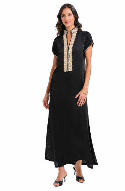 Bella Tu: Pearl 3/4 Sleeve Caftan – The Woman's Exchange of St. Louis